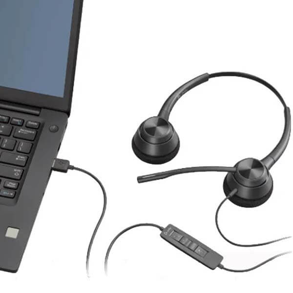 Plantronics EncorePro 320 USB Headset | 214570-01 | Headset Store